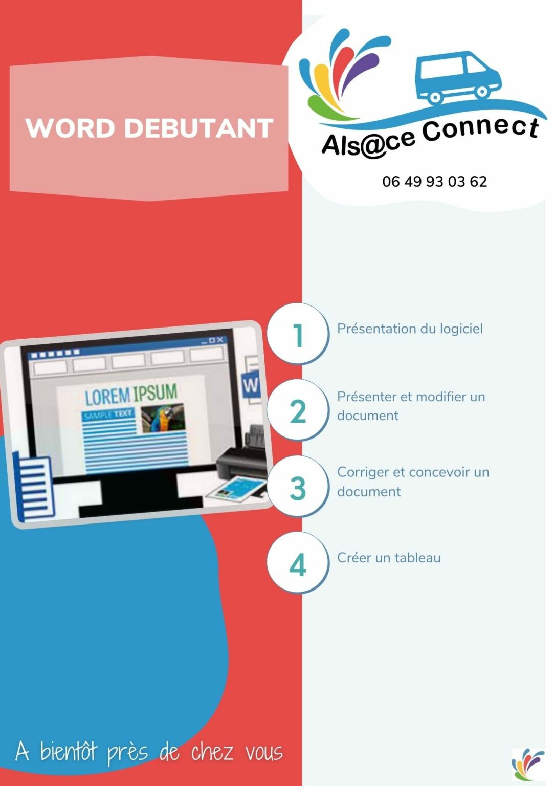 Onglet Programme - Word Débutant - ALSACECONNECT